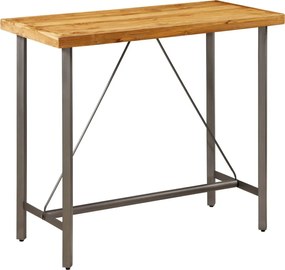 vidaXL Barový stůl z masivního recyklovaného teaku 120 x 58 x 106 cm [245804]