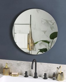Koupelnové zrcadlo s LED osvětlením kulaté ø 60 cm CALLAC Beliani