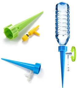 Zaparkorun Zavlažovací hroty Spike Drip - 10x zavlažovač s odkapávacím ventilem - zelená