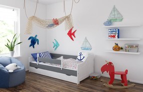 BabyBeds Dětská postel LILI Velikost postele: 180x80 cm, Barevné provedení: Bílá, Úložný prostor: Ne, bez úložného prostoru Bílá