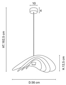 MARKET SET Selenitis závěsné světlo, Ø 56 cm