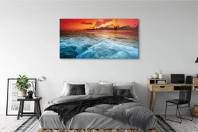 akrylový obraz Sea strom západ 140x70 cm