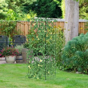 Costway 2dílná podpěra zelená Garden Trellis pro popínavé rostliny, zelený