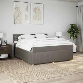 Box spring postel s matrací taupe 180x200 cm textil 3287553