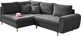 XXXLutz ROHOVÁ SEDAČKA, textil, kompozitní dřevo, antracitová MID.YOU - Sedací soupravy - 002220026004