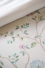 Pip Studio perkálové povlečení Desi Garden White - 140 x 200 + 70x90, bílá (Luxusní bílé perkálové povlečení na jednolůžko)