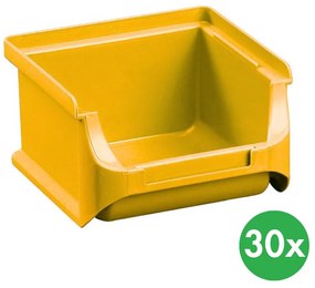 Plastové boxy PLUS 1, 102 x 100 x 60 mm, žluté, 30 ks