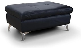 Kožený taburet SALERNO II 66x100 cm černá C096800 PEARCY II HOCKER