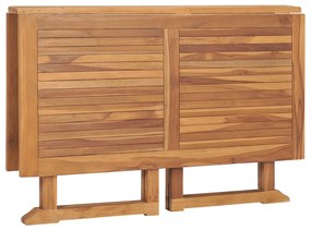 Skládací zahradní jídelní stůl 110 x 110 x 75 cm masivní teak,  318481