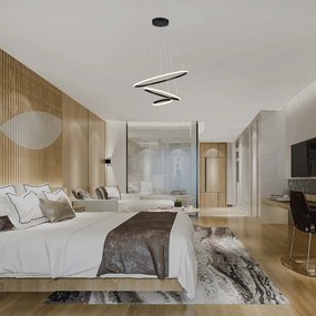 LED Solution Černé závěsné LED svítidlo kulaté 60cm 32W 8017