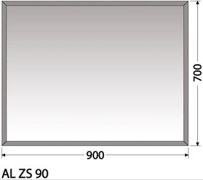 INTEDOOR zrcadlo bez osvětlení AL ZS 90
