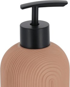 Dávkovač mýdla Elya, pudrová/s černými prvky, 400 ml