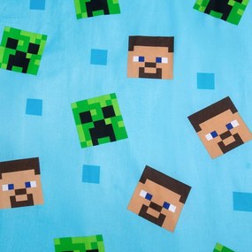 Bavlněné dětské povlečení se svítícím efektem na jednolůžko 140x200 cm Minecraft "Jungle Fight" – Jerry Fabrics