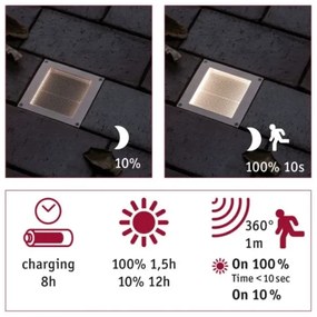 Paulmann 94238 - LED/0,7W IP67 Solární nájezdové svítidlo RON 3,7V
