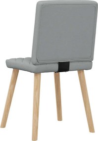Jídelní židle 6 ks světle šedé textil 3315491