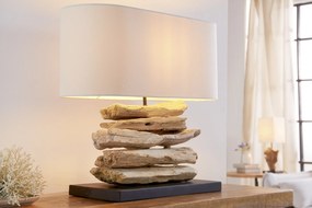 Designová dřevěná stolní lampa – Áres II