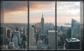 Postershop Fototapeta vliesová: Pohled z okna na Manhattan - 254x368 cm