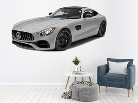 Mercedes Benz AMG GT textilní přelepitelná samolepka na zeď 48 x 23 cm