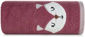 Dětská osuška 50x90 Baby 70 pink fox 450 g/m2 Eurofirany