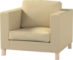 Potah na křesko IKEA Karlanda, krátký barva zelená látka pletený vzor