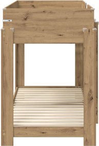 Patrová postel pro děti Artisanový dub 75 x 190 cm 3410546