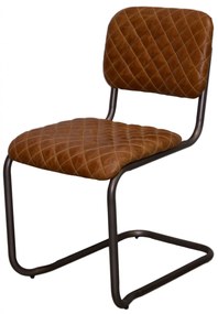 Židle Sonam, hnědá vintage kůže