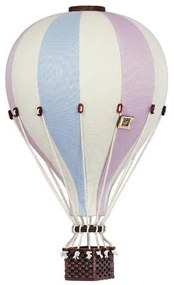 Super balloon Dekorační horkovzdušný balón &#8211; růžová/modrá - L-50cm x 30cm