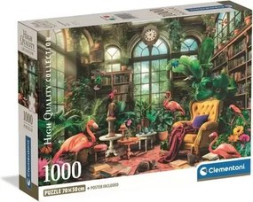 Clementoni 39936 Puzzle Knihovna ve skleníku 1000 dílků