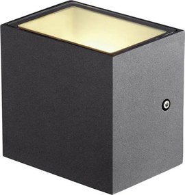 LA 1002032 SITRA CUBE WL LED venkovní nástěnné a stropní nástavbové svítidlo, antracit, IP44, 3000K, 10W - BIG WHITE (SLV)