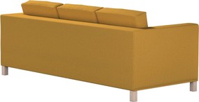 Potah na pohovku IKEA  Karlanda 3-místná nerozkládací, krátký barva žlutá látka pletený vzor