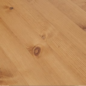 Massive home | Belluno Elegante bílá úzká vitrína z masivu s dubovou deskou levá