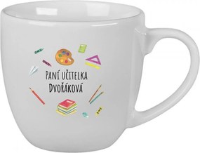 Personalizovaný keramický hrníček 400 ml pro paní učitelku/pana učitele (pomůcky)