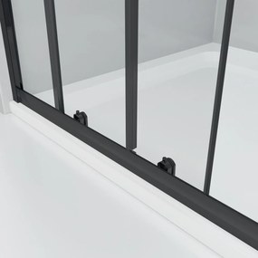 NICOL COMBI Black 100x90 čiré Sprchový kout s posuvnými dveřmi