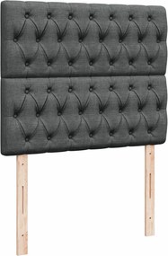 Box spring postel s matrací tmavě šedá 120x200 cm textil 3291255
