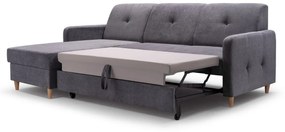 Casarredo - Komfort nábytek Rohová sedací souprava MIKOLA rozkládací s úložným prostorem, Hugo 94 | Umístění rohu: roh na levé straně