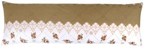 Bellatex POVLAK na relaxační polštář Růže hnědá rozměr 45x120 cm