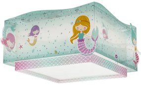 Dalber 63446 - Dětské stropní svítidlo MERMAIDS 2xE27/60W/230V