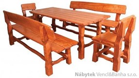 zahradní nábytek dřevěný stylový 1S+2L+2K MO212 pacyg