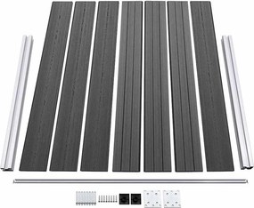 Set plotového dílce WPC 526 x 146 cm černý 3070460