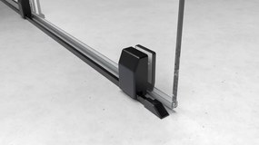 Polysan Polysan, MODULAR SHOWER zástěna s pojezdy 1200 mm, černá, MS5-120B