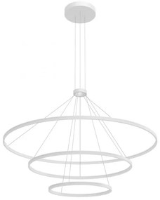 Redo group Redo Orbit direct, závěsné kruhové svítidlo, 186W LED 3000K stmívatelné TRIAC , bílá, prům. 60+100+150cm