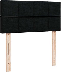 Box spring postel s matrací černá 90x190 cm textil 3287313