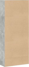 Knihovna betonově šedá 80 x 30 x 189 cm kompozitní dřevo 3314672