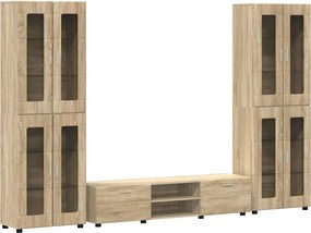 Sestava TV skříněk FLORIN 3 ks Sonoma dub Kompozitní dřevo 3397986