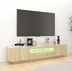 TV skříňka s LED osvětlením dub sonoma 180 x 35 x 40 cm 3081900