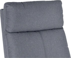 Relaxační polohovací TV křeslo CALMO — látka, šedá