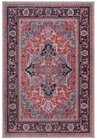 Flair Rugs, Kusový koberec Hebden Windsor Red, 200x290, červená, ložnice