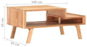 vidaXL Marketos Konferenční stolek 100 x 50 x 45 cm masivní akáciové dřevo