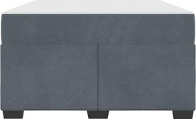 Rám postele s matrací Tmavě šedá 120 x 200 cm textil 3399285