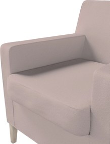 Potah na křeslo IKEA Karlstad barva růžová látka pletený vzor